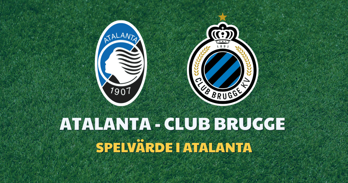 Speltips Atalanta - Club Brugge 30/9 » (Atalanta vinner)