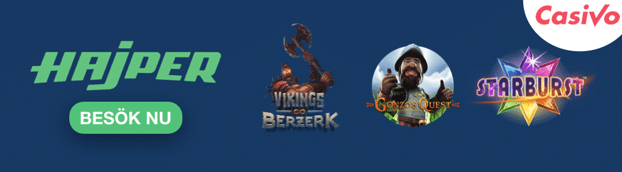 Hajper ›› Skapat för Betting och Casino med BankID och Expressuttag!